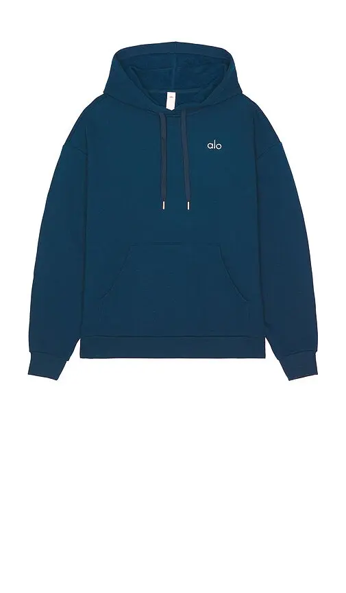 Alo Yoga Accolade Hoodie In Teal - Eclipse Blue | Editorialist